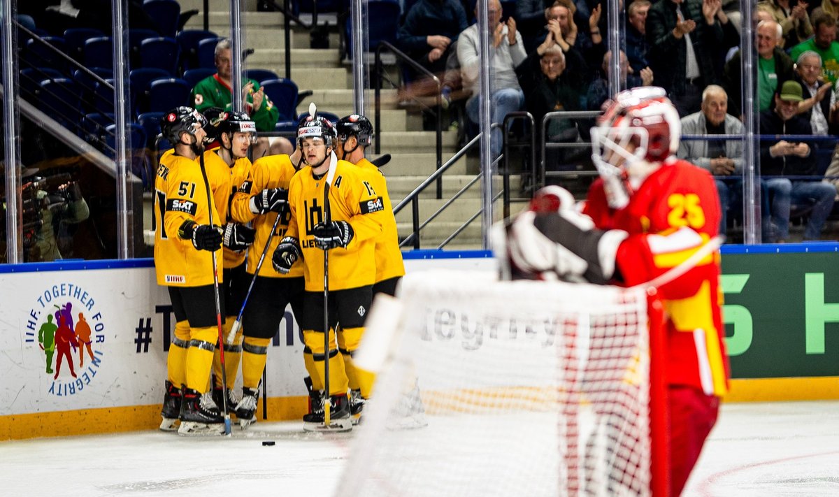 Lietuvos ledo ritulio rinktinė iškovojo dar vieną pergalę - Delfi sportas