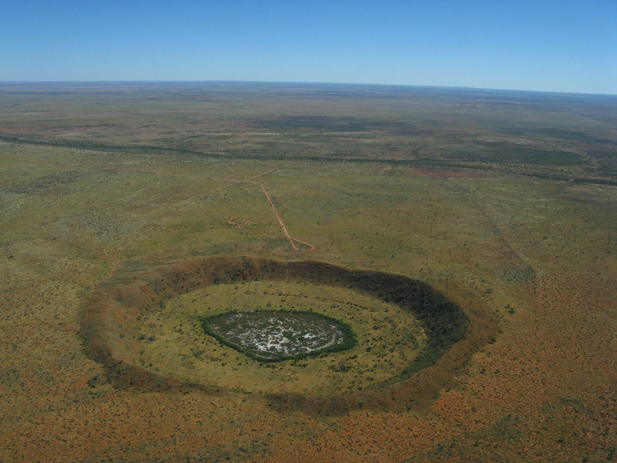 Vulfo Kriko krateris Australijoje - liūdnas Žemės ir meteorito ...