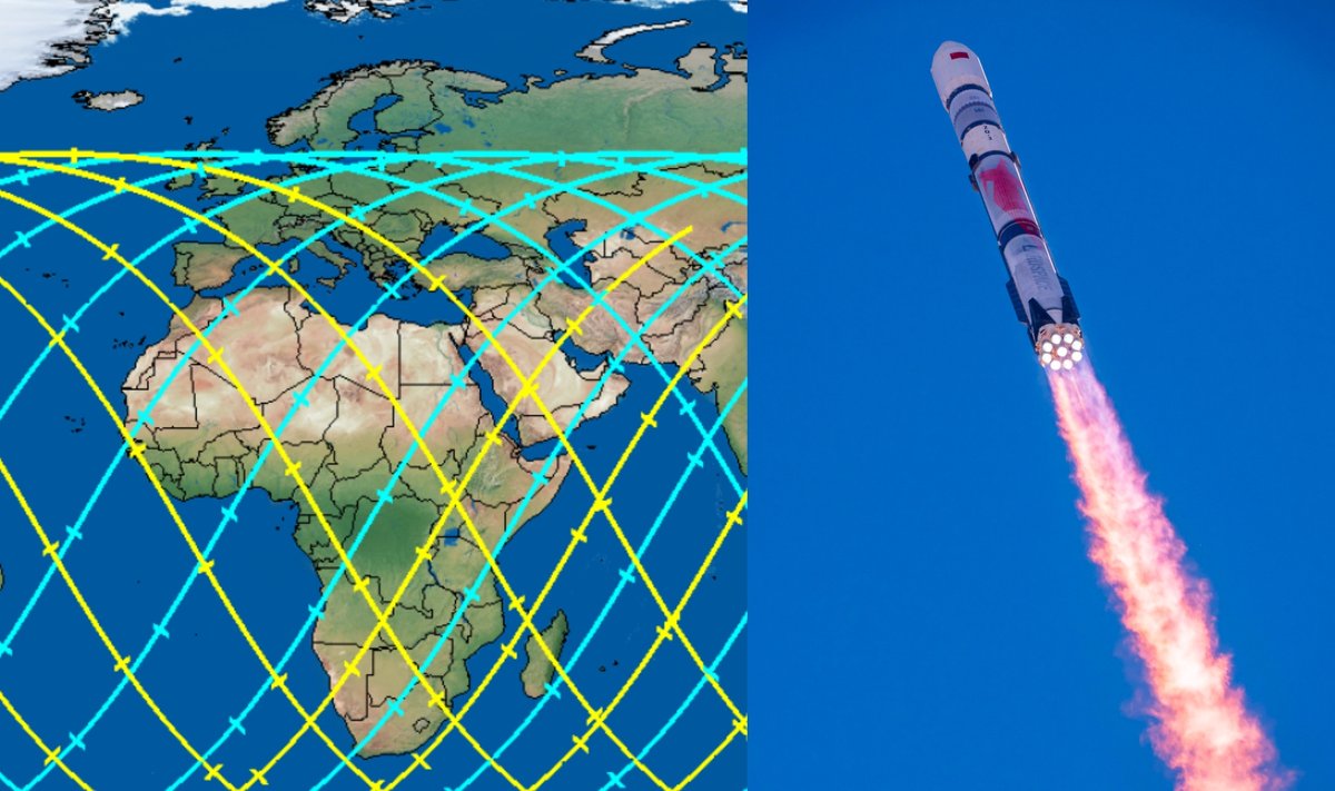 11 tonų nekontroliuojama Kinijos kosminės raketos dalis praskriejo virš ...