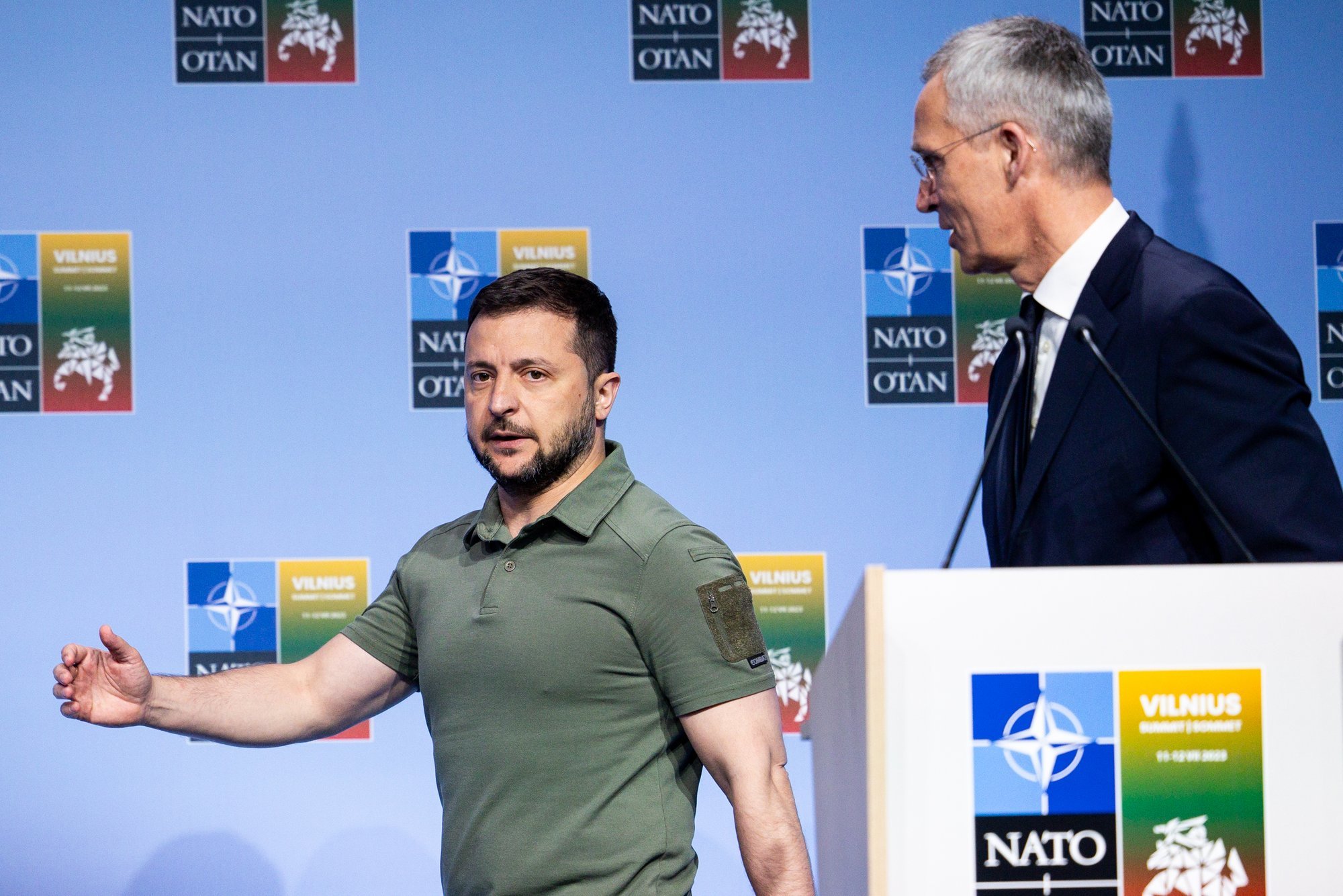 Stoltenbergas – klausimo apie naikintuvus sulaukusiam Zelenskiui ...