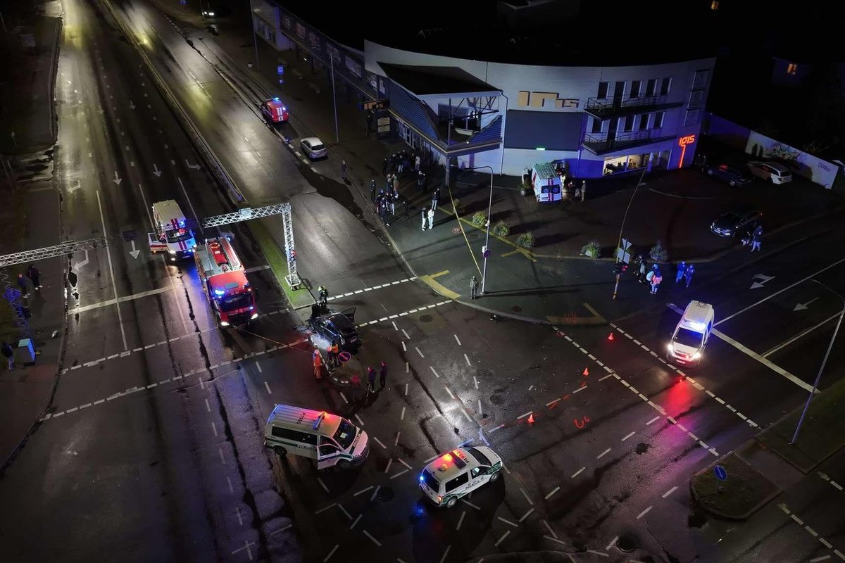 Didelė avarija Panevėžyje – su švyturėliais važiuojantis medikų ...