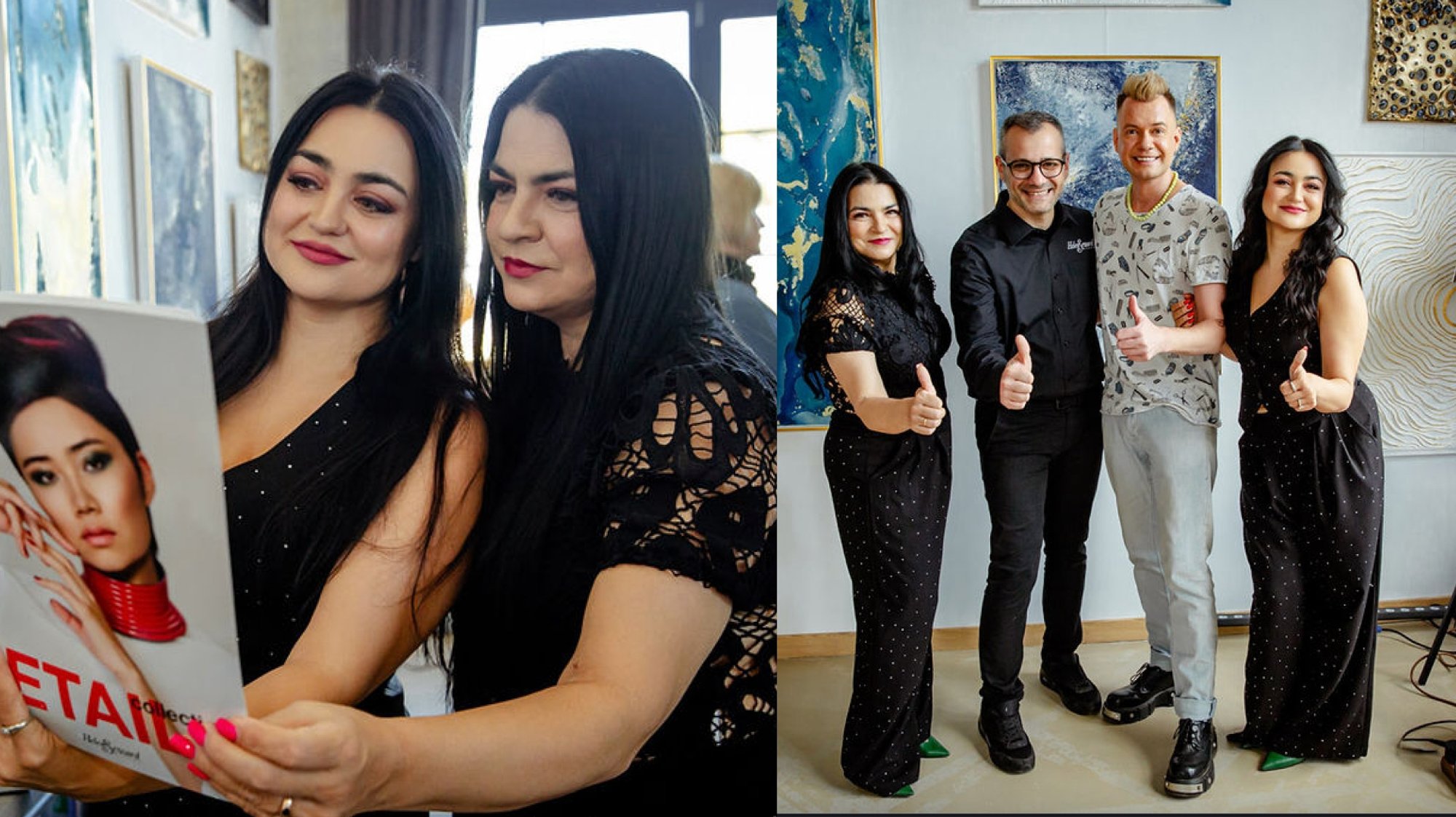 Grožio renginyje Kaune visos akys krypo į Giuliją ir Moniką Falcon ...