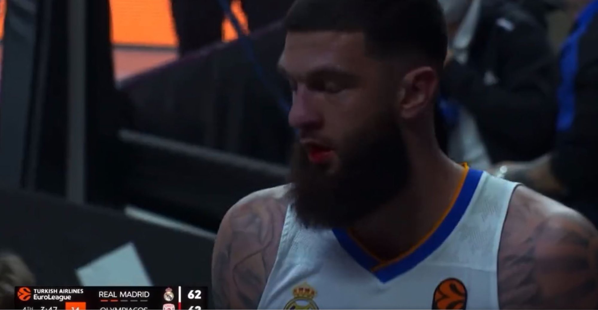 Išmuštas dantis ir pralietas kraujas: „Real“ pergalė prieš „Olympiakos ...