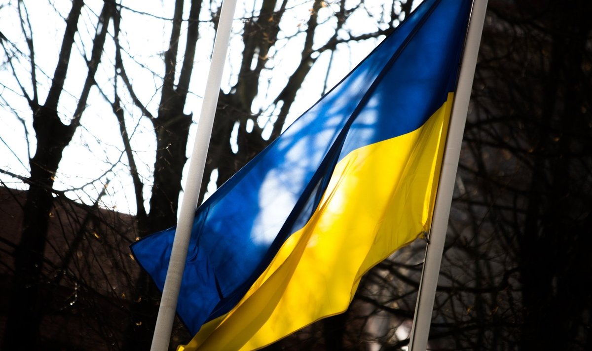 Ant Žagarės kultūros centro pastato kabėjusi Ukrainos vėliava rasta ...