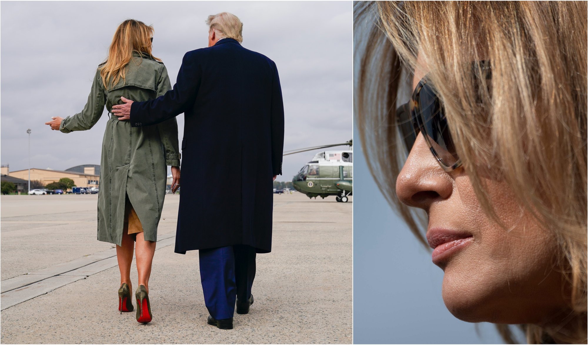 Melanios Trump nuotrauka vėl sukėlė kalbas apie viešumoje pasirodančią ...