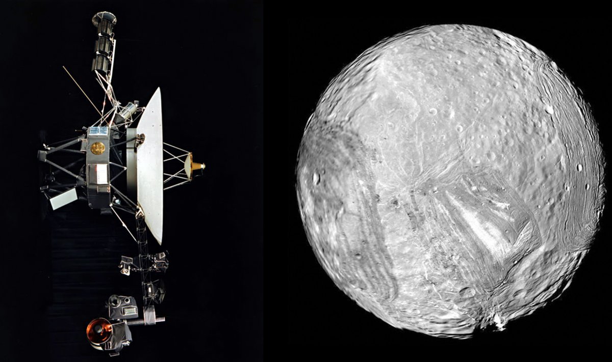 Prieš 28 metus pro Uraną praskridusio „Voyager 2“ duomenis patikrinę ...