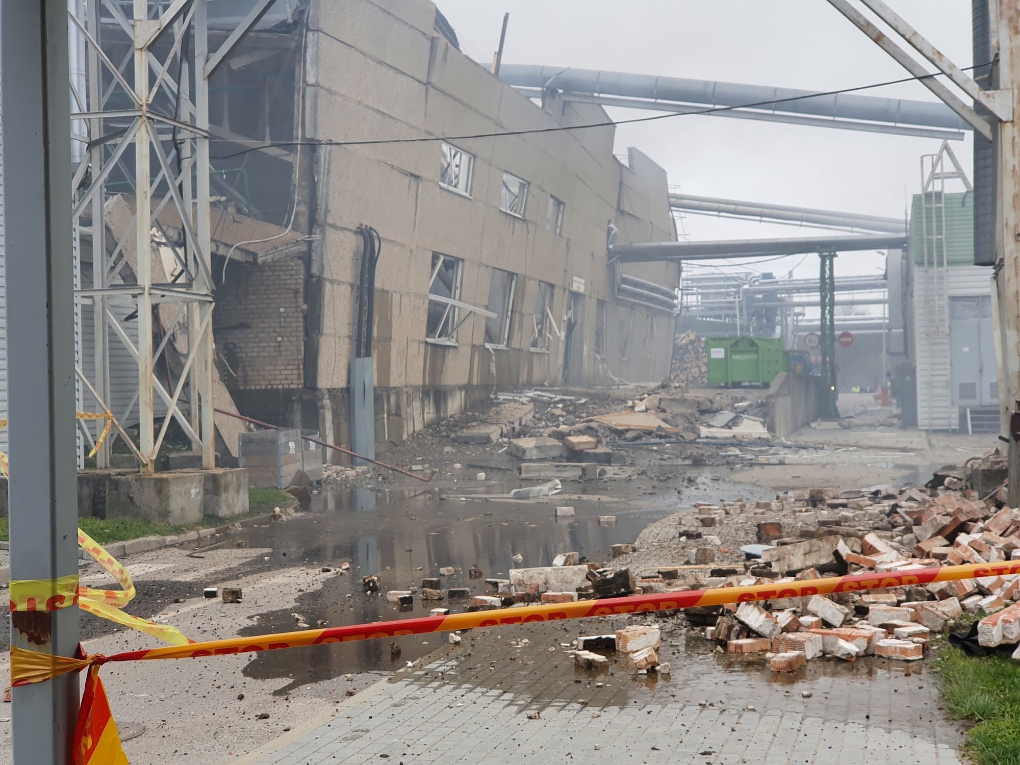 Eight injured in fire after explosion at wood processing factory in ...