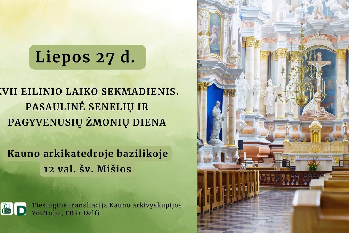 Šv. Mišios Kauno arkikatedroje bazilikoje - Delfi TV
