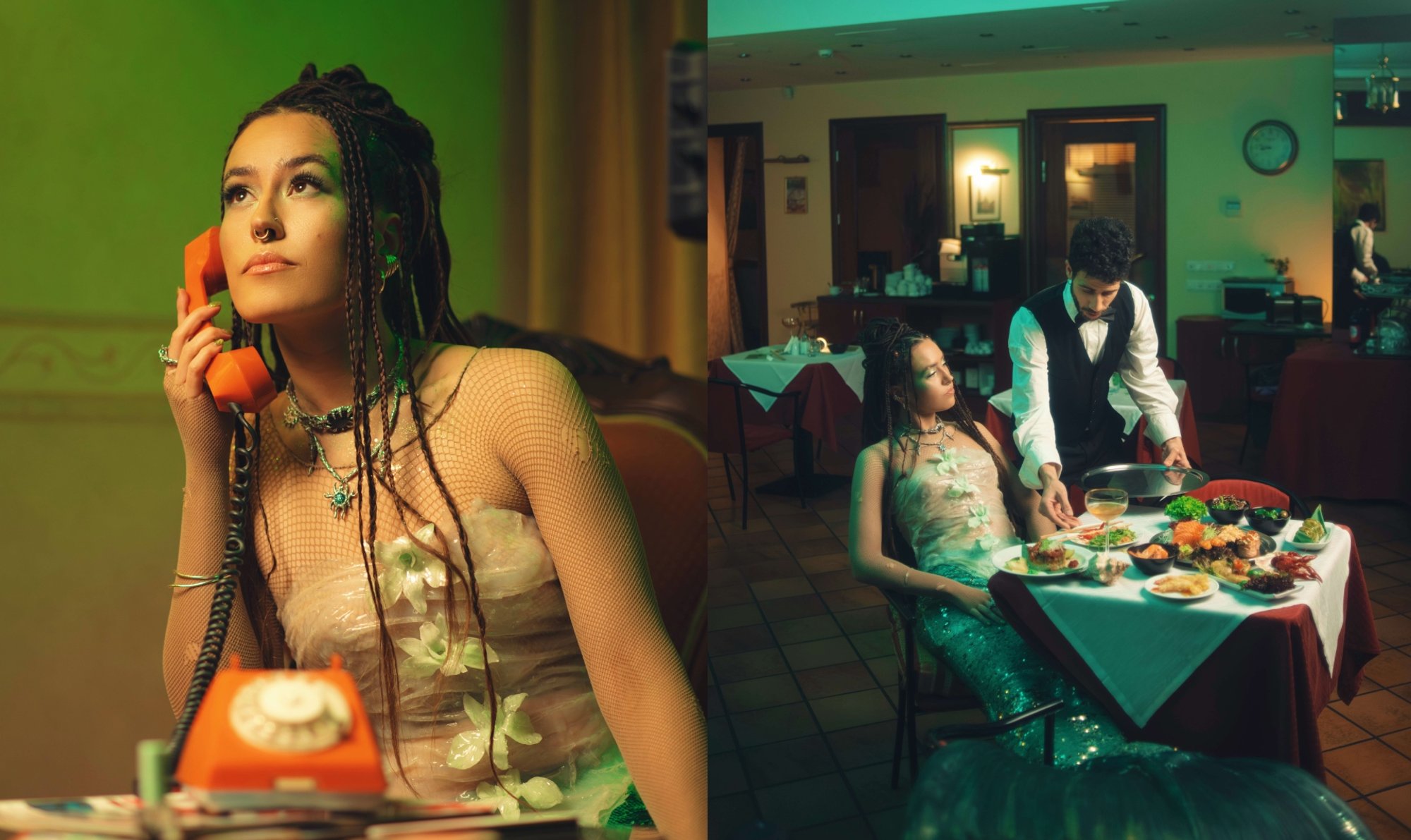 Evgenya Redko dainos „Įkliuvau“ vaizdo klipe virsta nežemiška būtybe - Delfi veidai