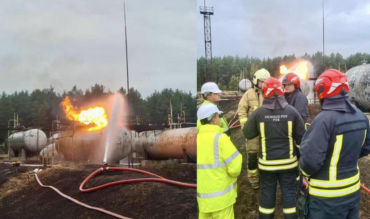 Пожар в Вильнюсе: огонь в резервуаре потушен - Delfi RU