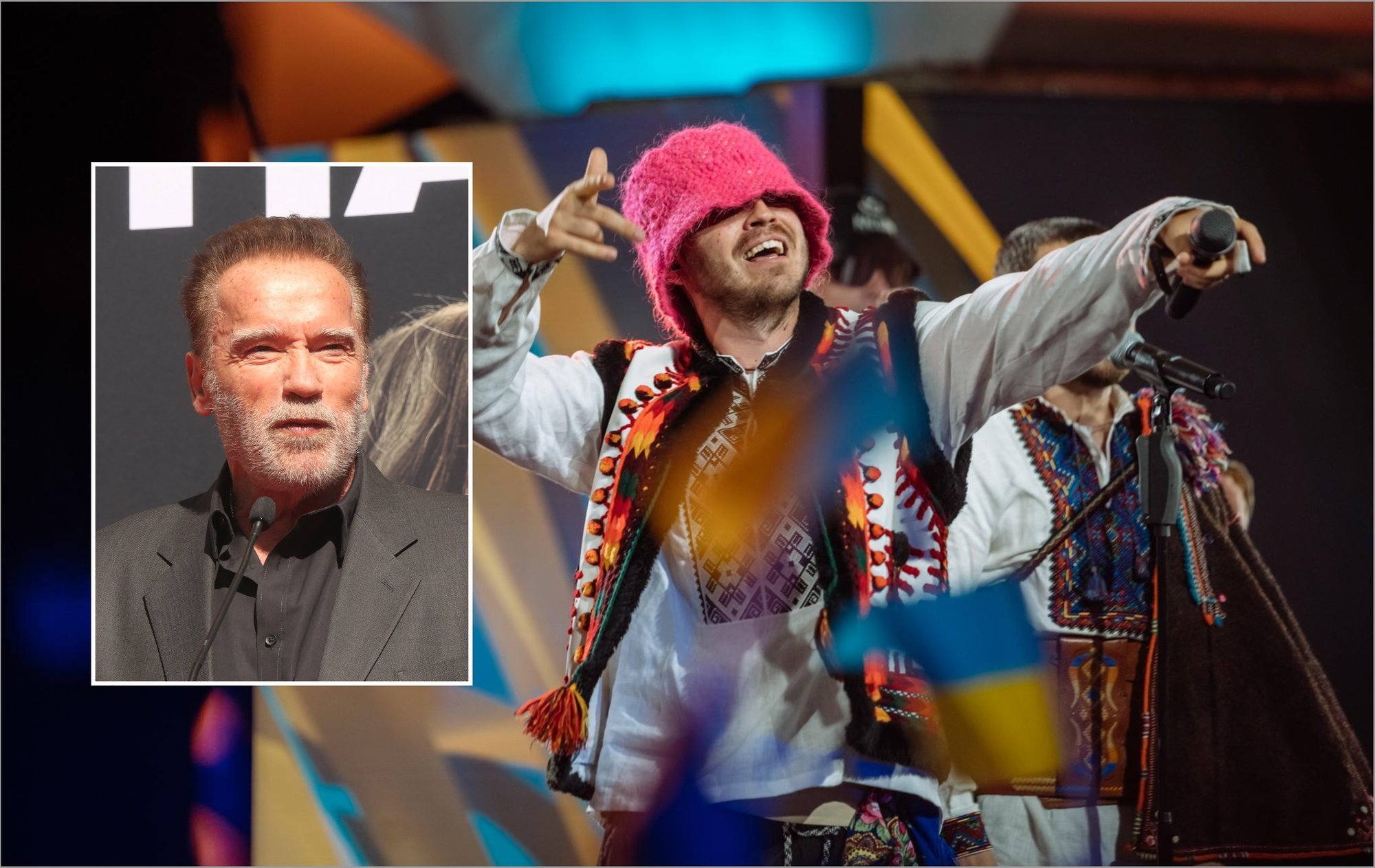 „Kalush Orchestra“ vaizdo klipe – Arnoldo Schwarzeneggerio žinutė ...