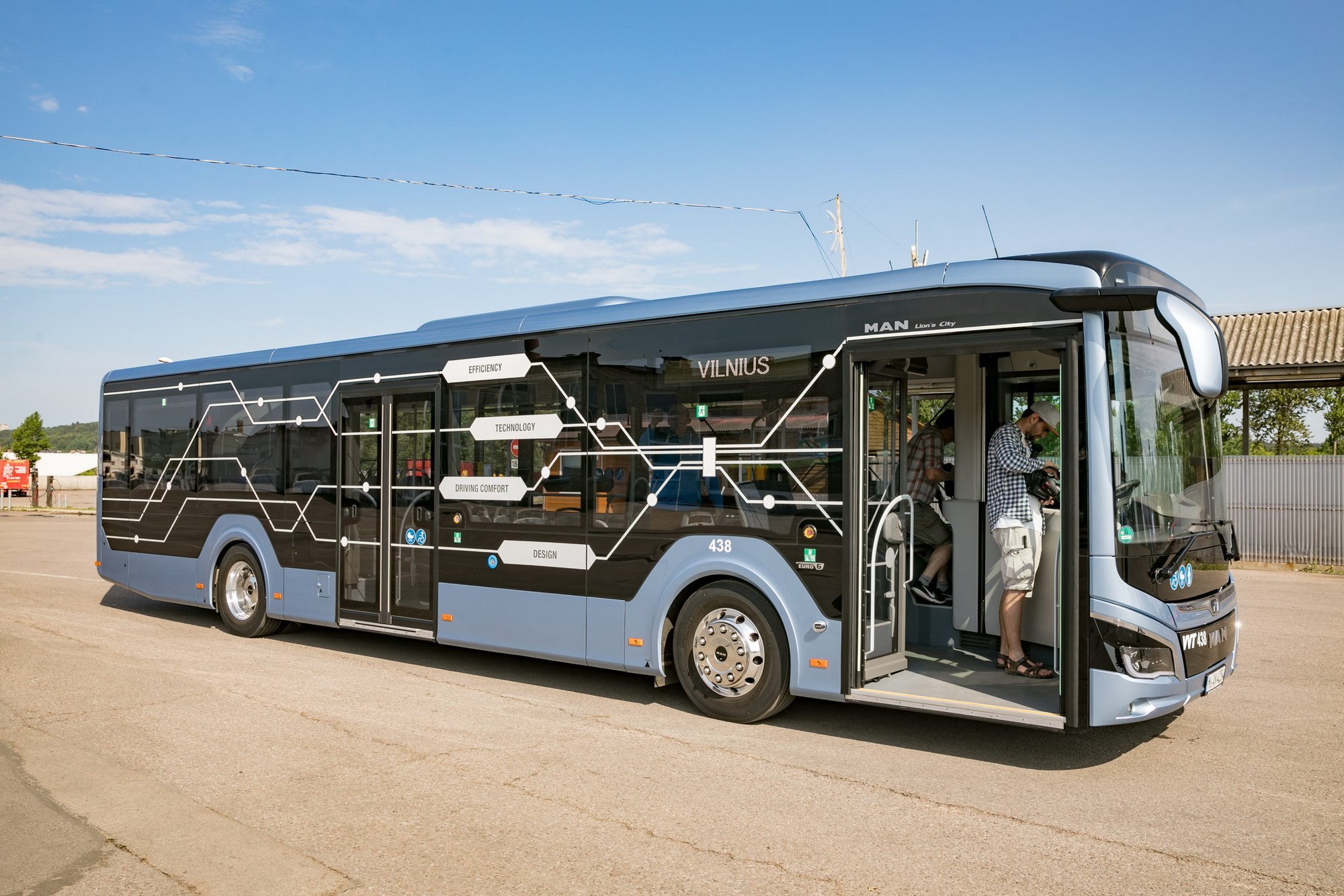 Vilniuje testuojamas pirmasis rinkoje MAN Lion‘s City hibridinis ...
