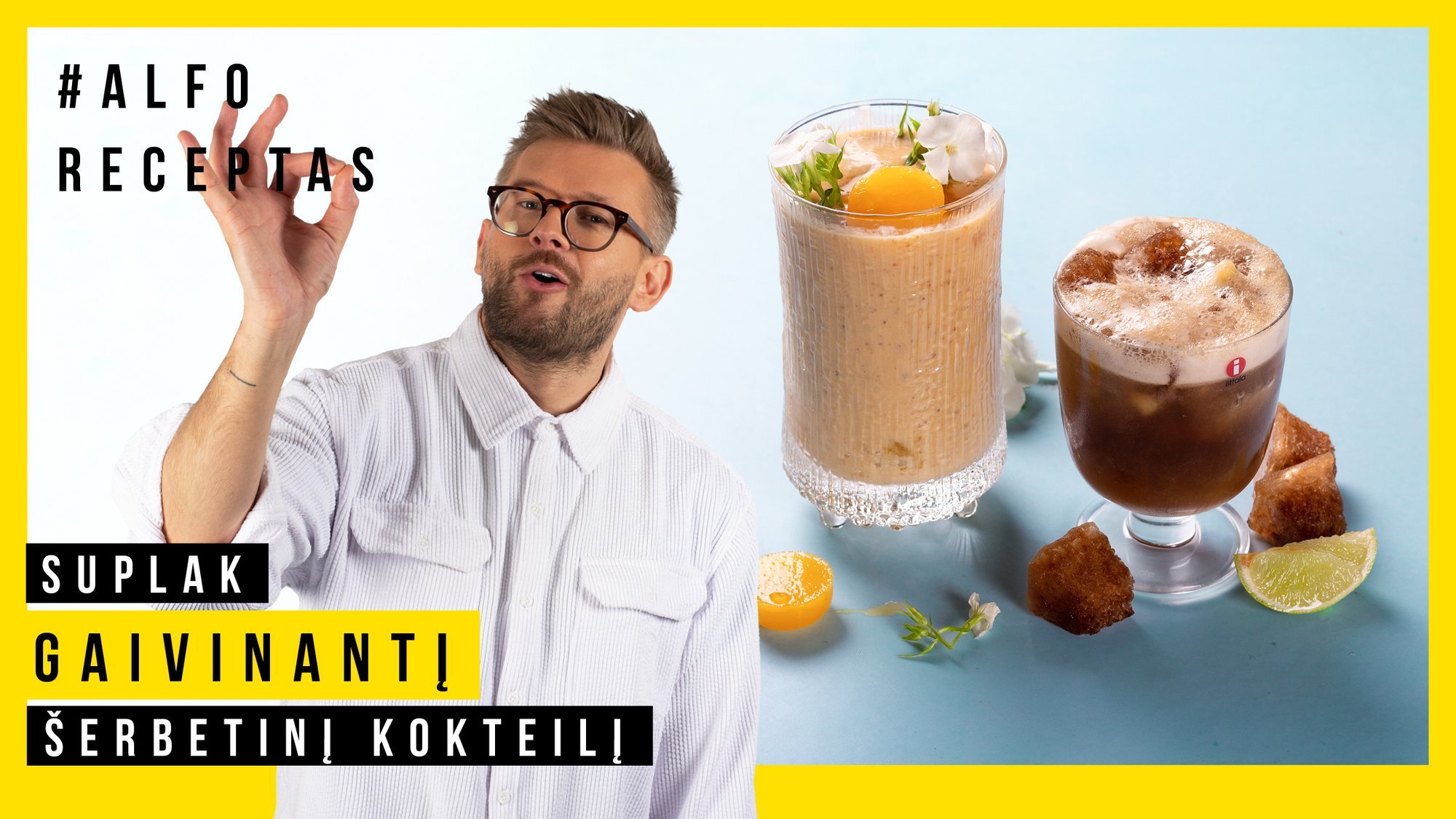 Alfo receptas. Dviejų rūšių gaivinantys šerbetiniai gėrimai - Delfi TV