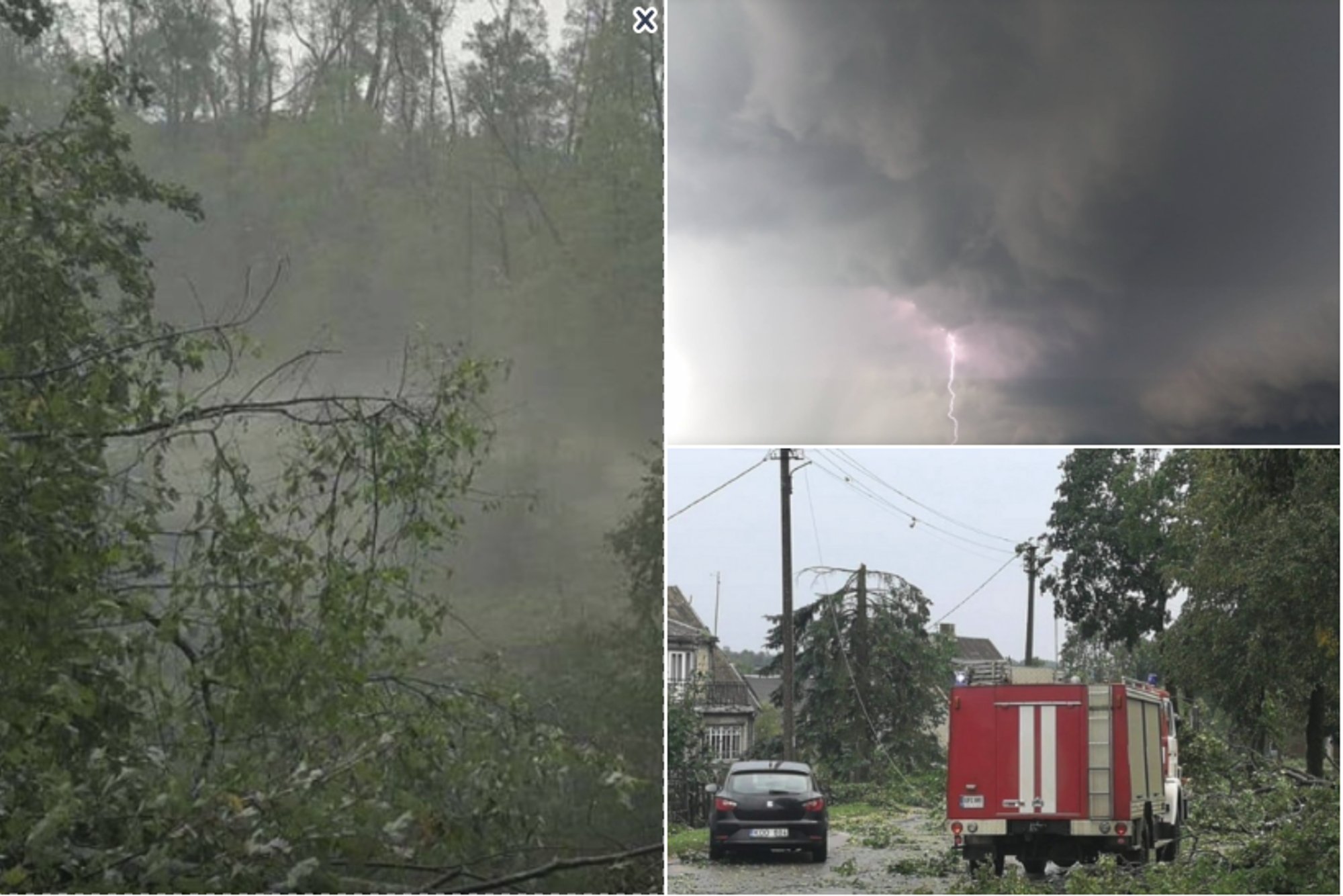 Po galingo škvalo Vakarų Lietuvoje – neramios žinios: nuplėšti namų ...