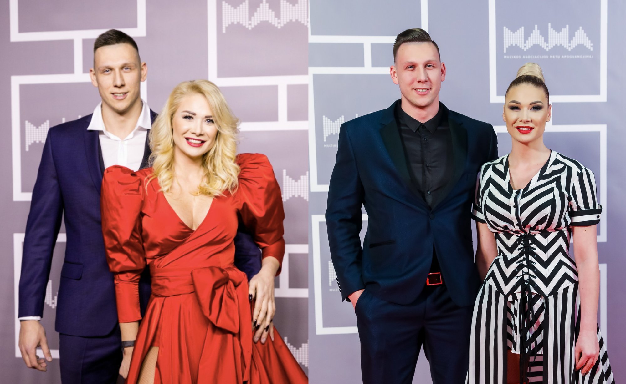 Prieš metus kaip pora ant M.A.M.A kilimo debiutavę Natalija ir Edgaras ...