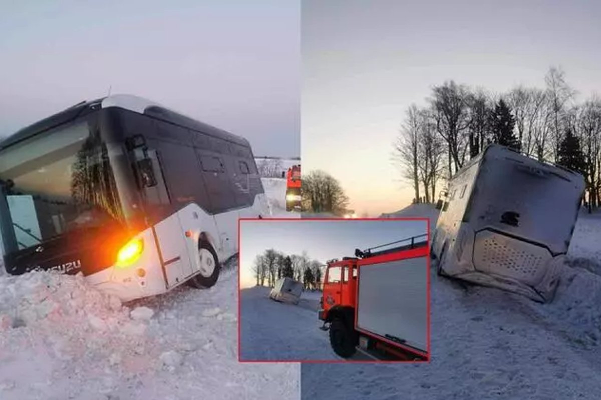 Šilalės rajone vaikus vežęs autobusas nuvažiavo nuo kelio - Delfi