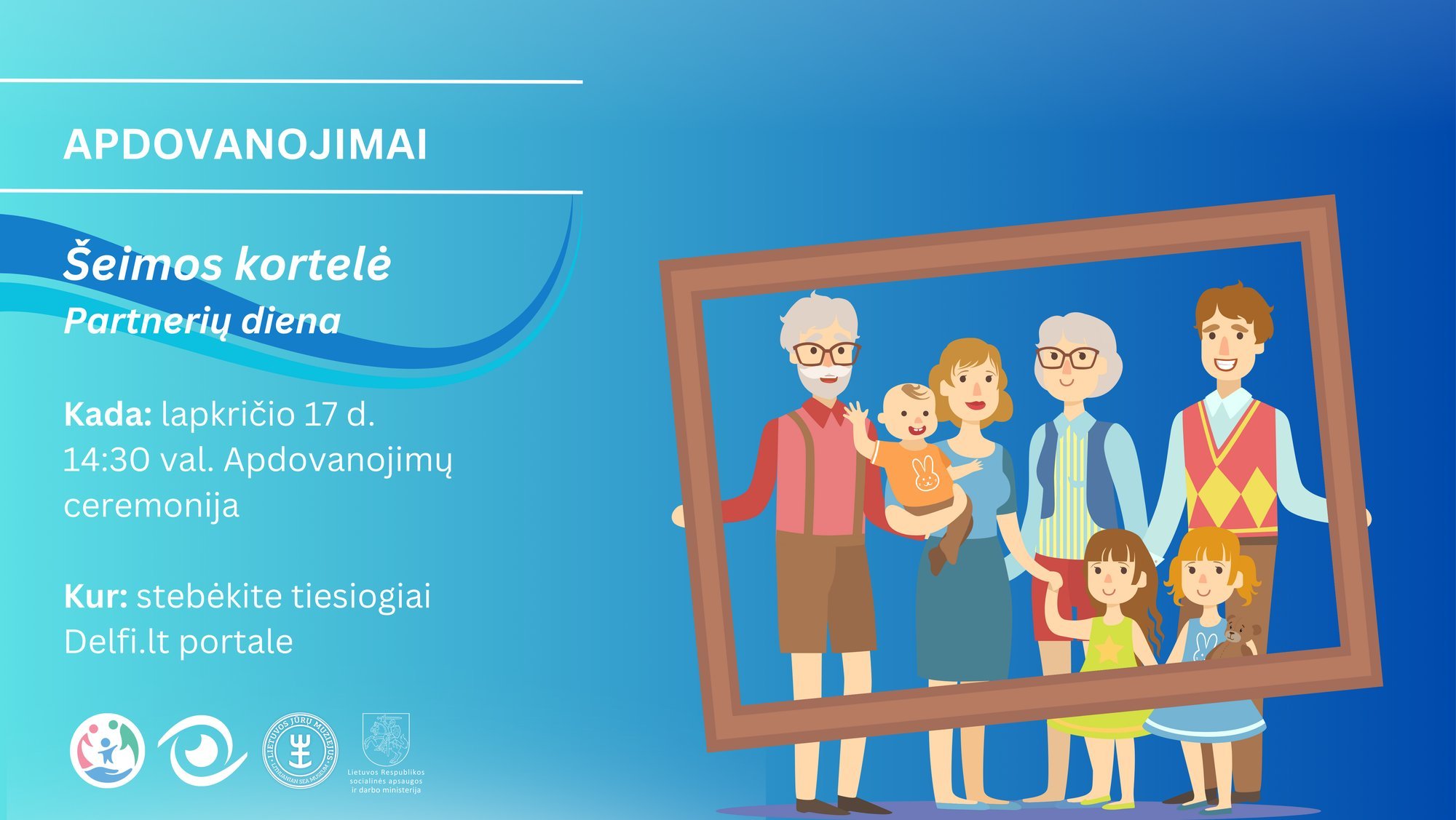 Šeimos kortelės apdovanojimai 2023 - Delfi TV