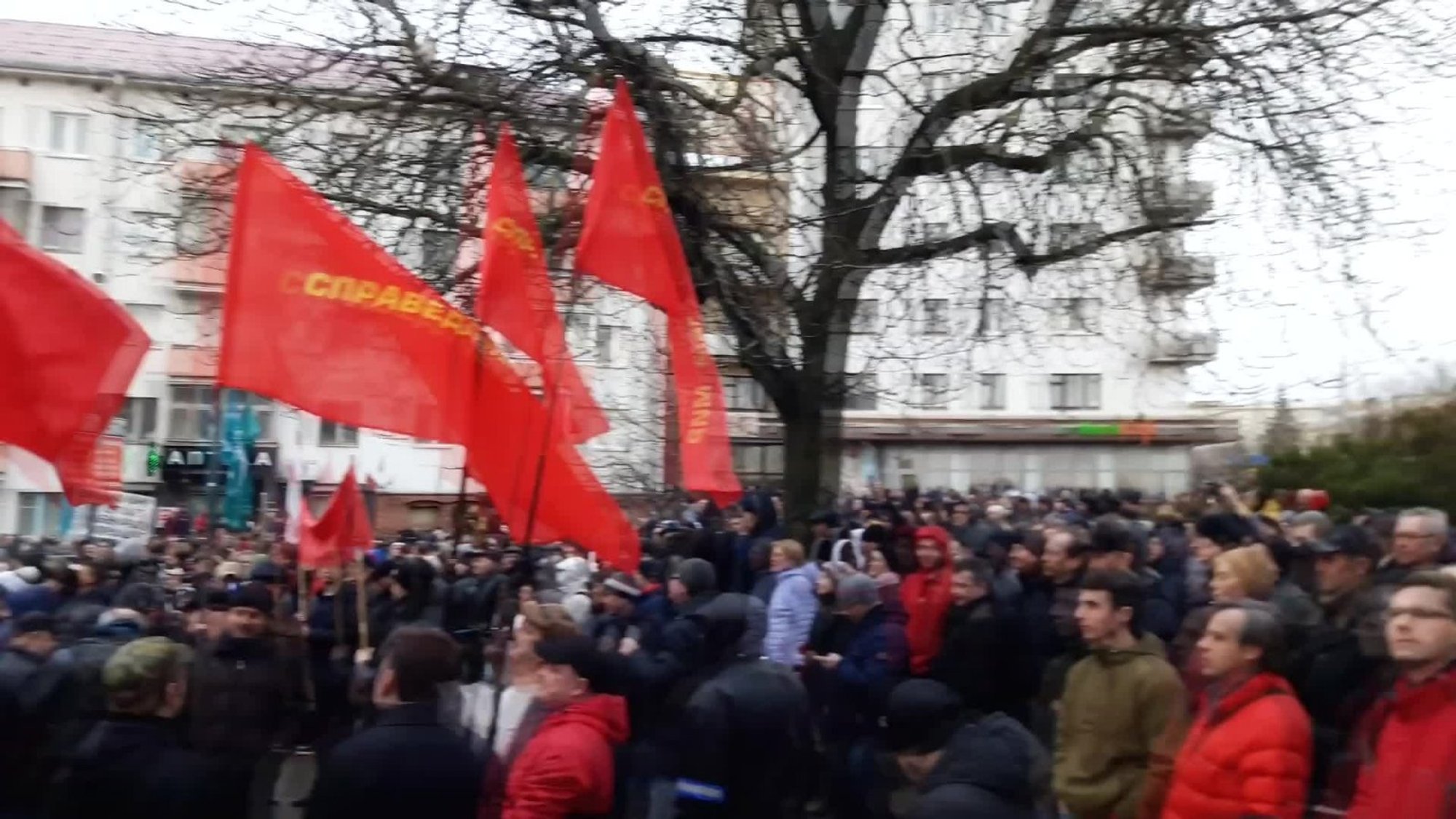 Mitingas Minske - Delfi TV