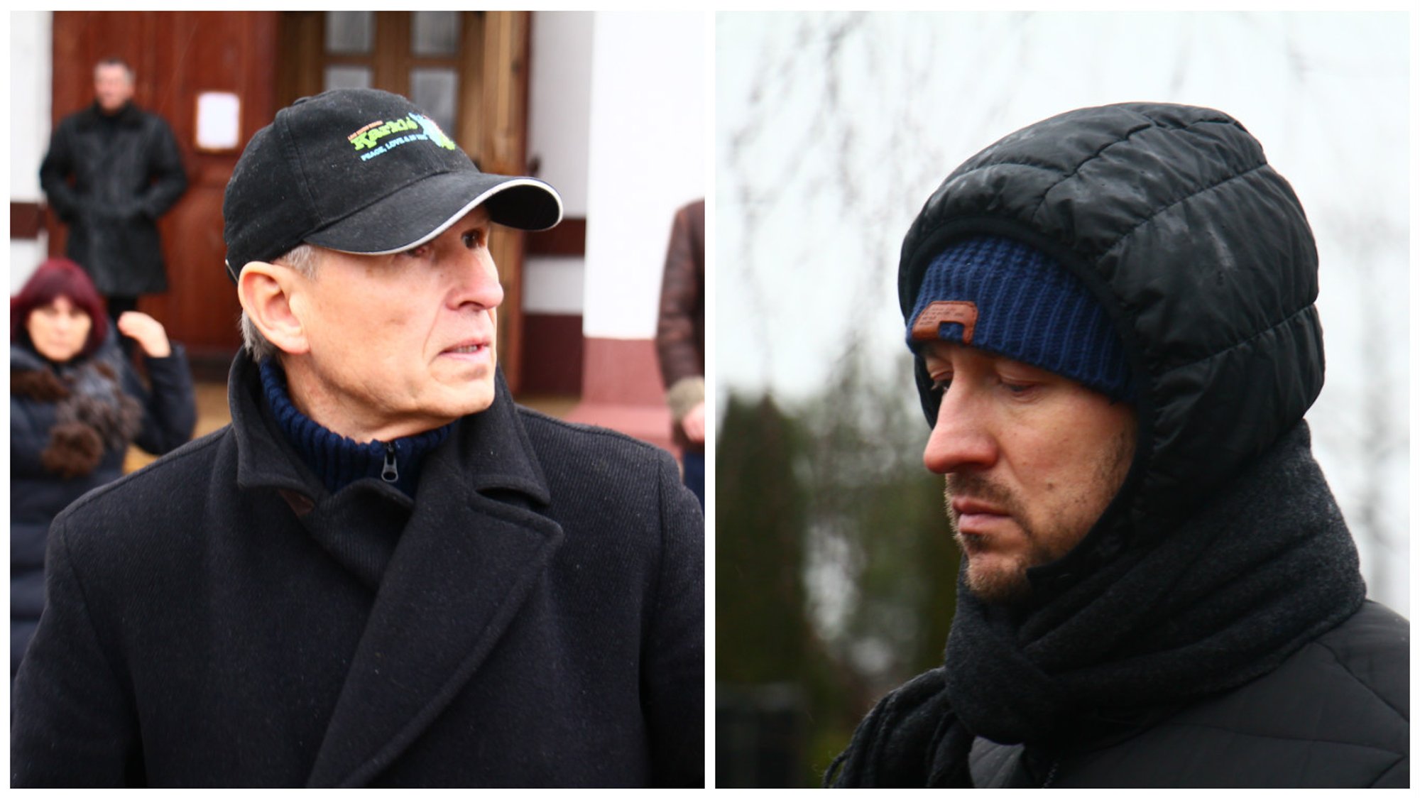 Su nužudyta dainininke V. Martišiūte atsisveikinę S. Januška ir A ...