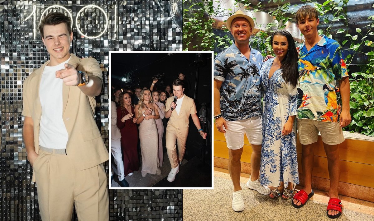 Jautriai 17-kto gimtadienio proga sūnų Roką pasveikinusi Milisandra ...