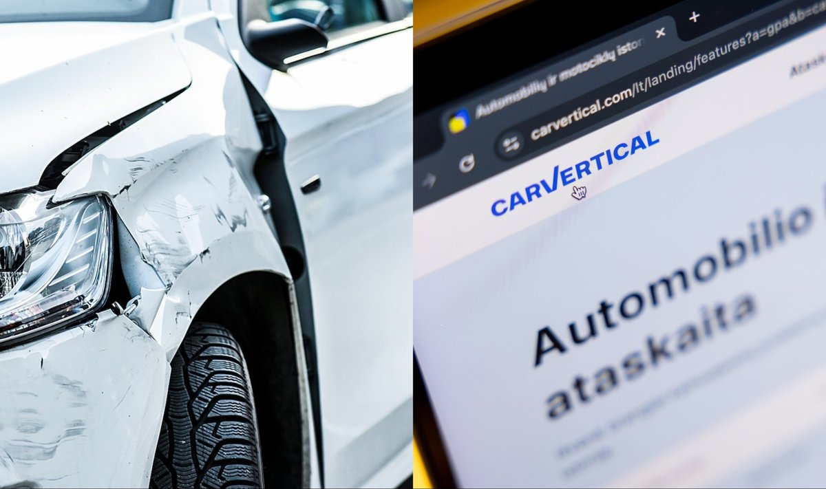„carVertical“ ataskaitose – nebūtos avarijos: įmonė pateikė savo ...