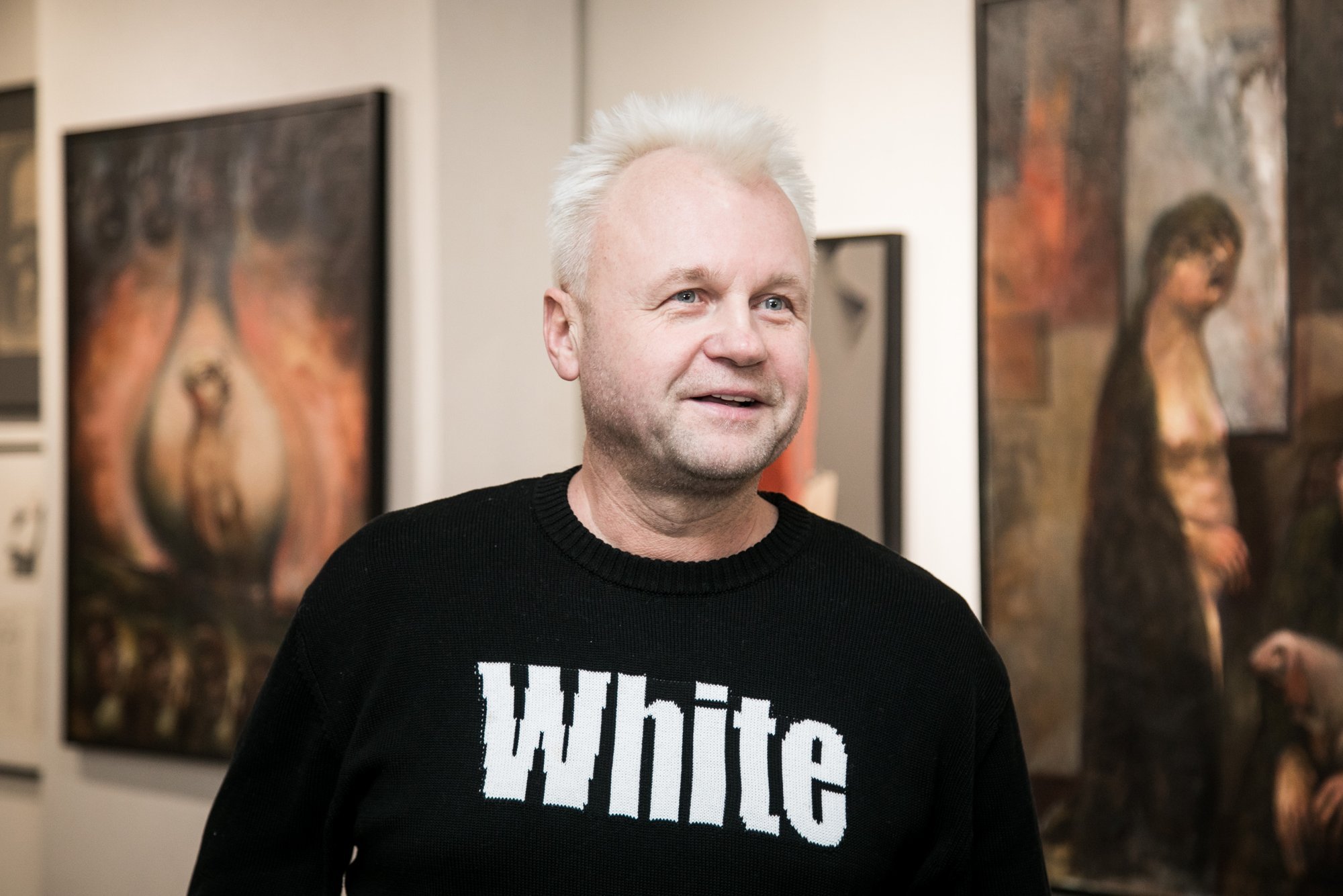 Saulius Urbonavičius-Samas su bičiuliu atidarė savo tapybos parodą ...