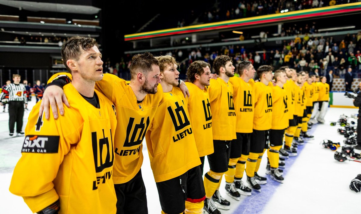 Lietuvos ledo ritulio rinktinė pergale atidarė pasaulio čempionato IB ...
