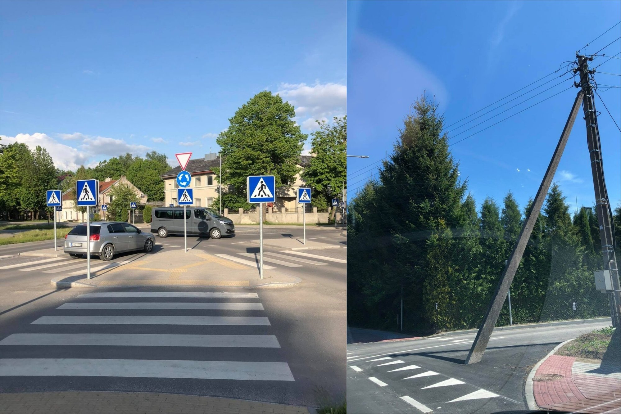 Stebina kelininkų sprendimai: perėjoje – 18 kelio ženklų, vidury ...