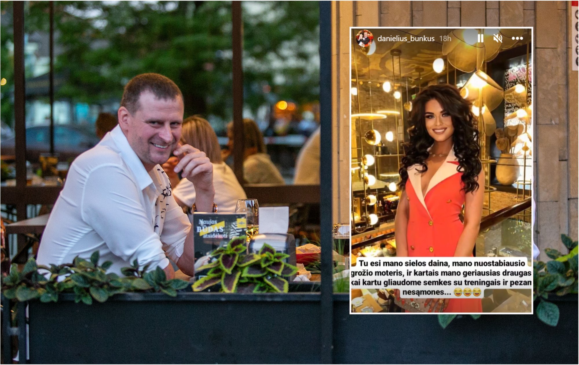 Danielius Bunkus tituluotai gražuolei Samantai pažėrė šūsnį komplimentų ...