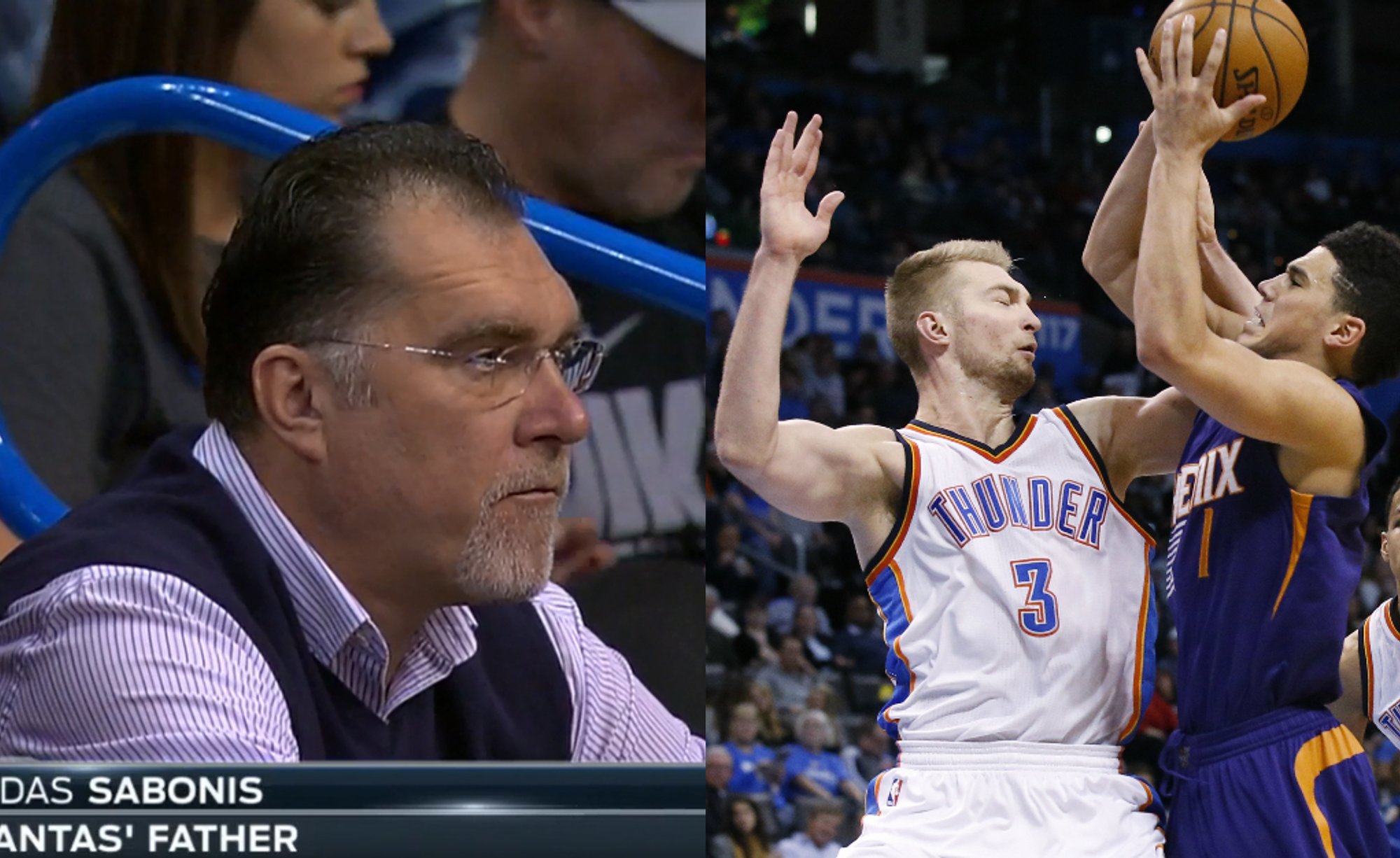 Pergalingą sūnaus žaidimą stebėjo A. Sabonis, „Thunder“ pranoko „Suns ...