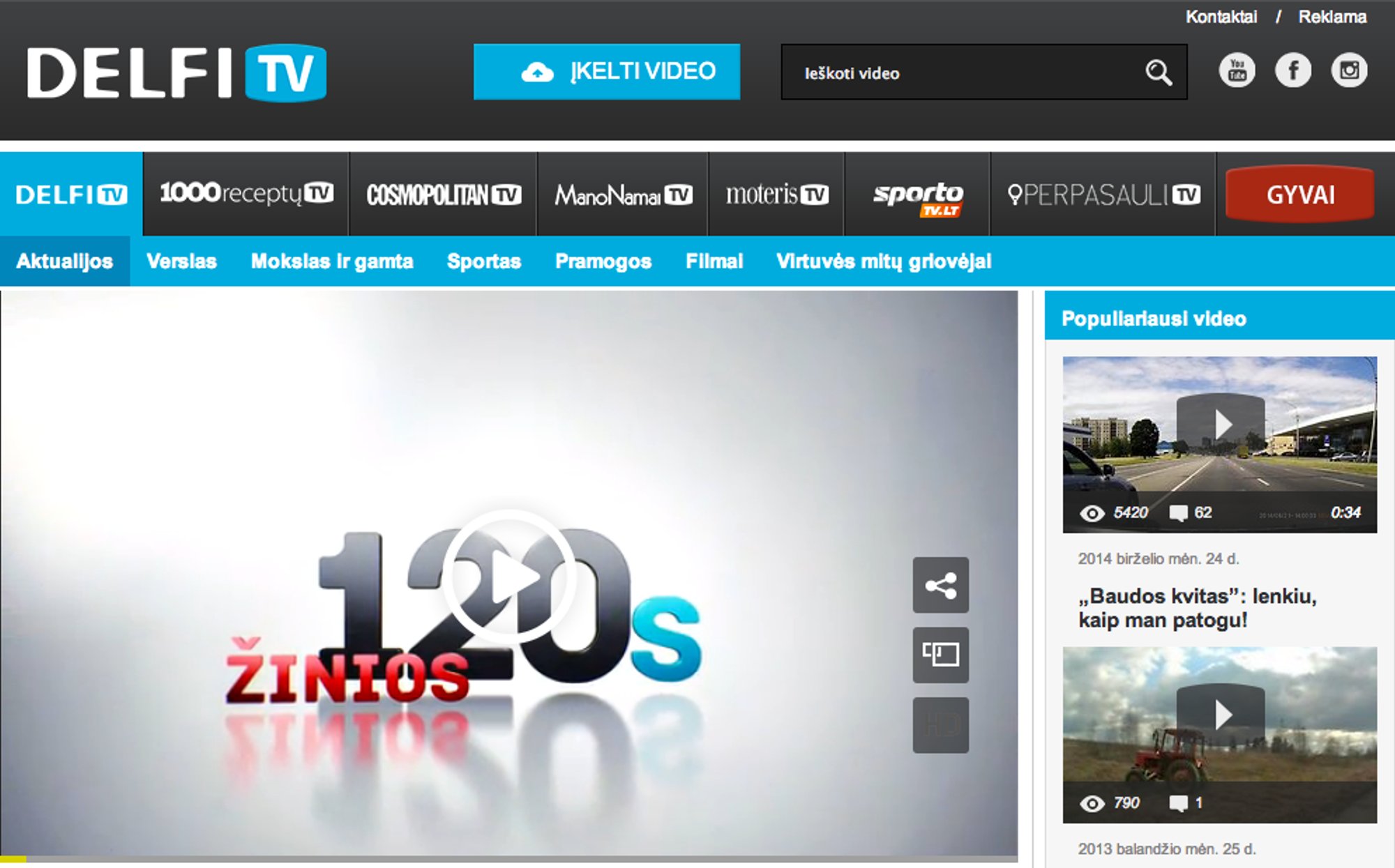 Delfi TV augo greičiausiai ir viršijo 400 tūkstančių vartotojų ribą ...