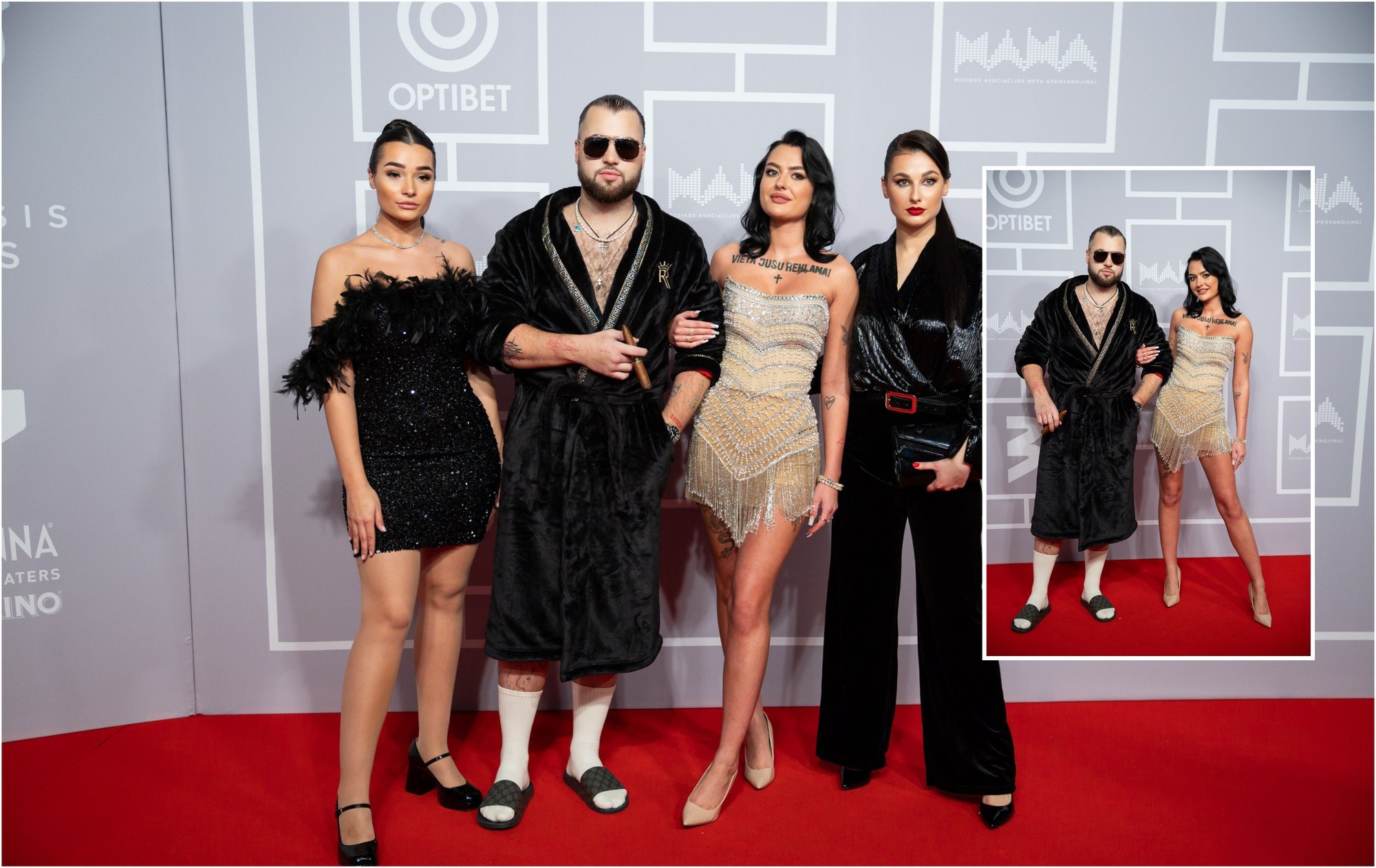 Į M.A.M.A. apdovanojimus Remis Retro atvyko dėvėdamas chalatą: gyvenu ...