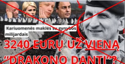 Ar tikrai vienas „drakono dantis“ Lietuvos kariuomenei kainavo 3240 ...