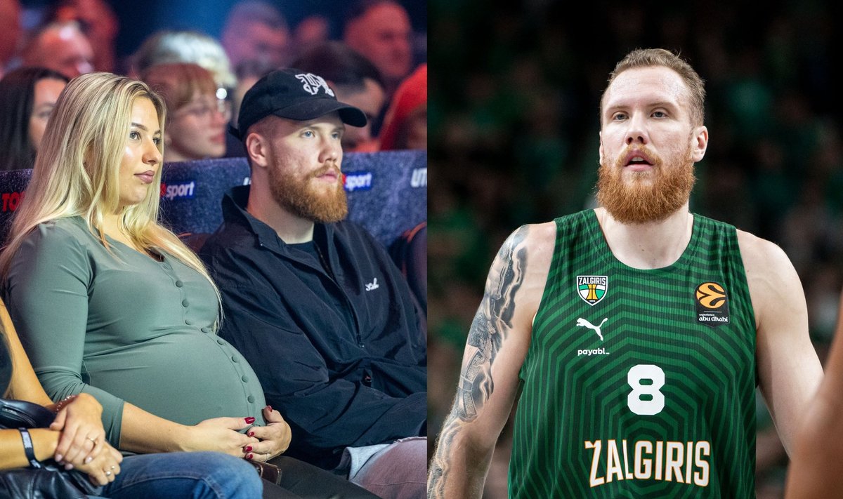 Žalgirietis Ignas Brazdeikis su žmona Jasmina sulaukė pirmagimio ...