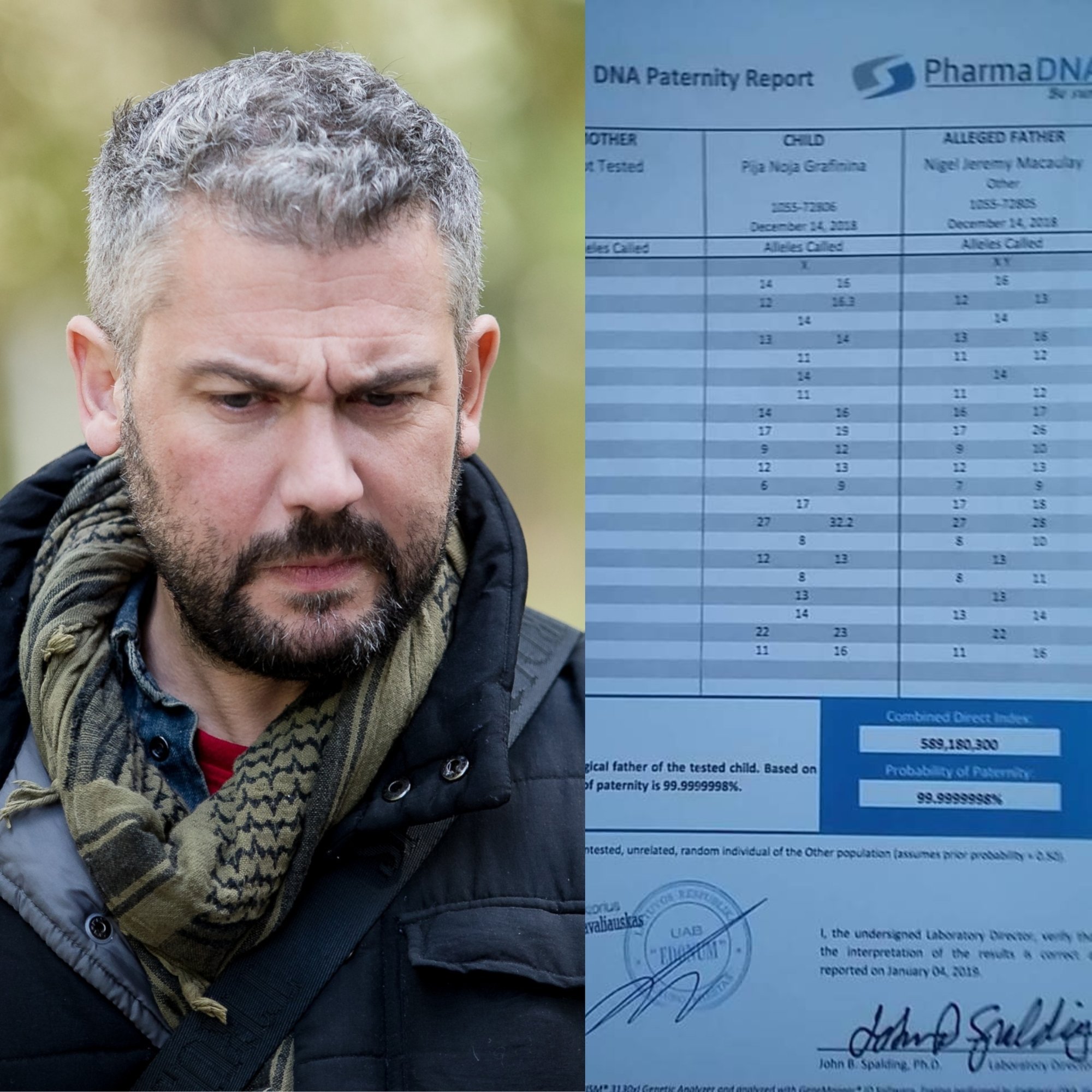 Nigelas Westas sulaukė DNR tyrimo rezultatų: neketinu ties tuo sustoti ...