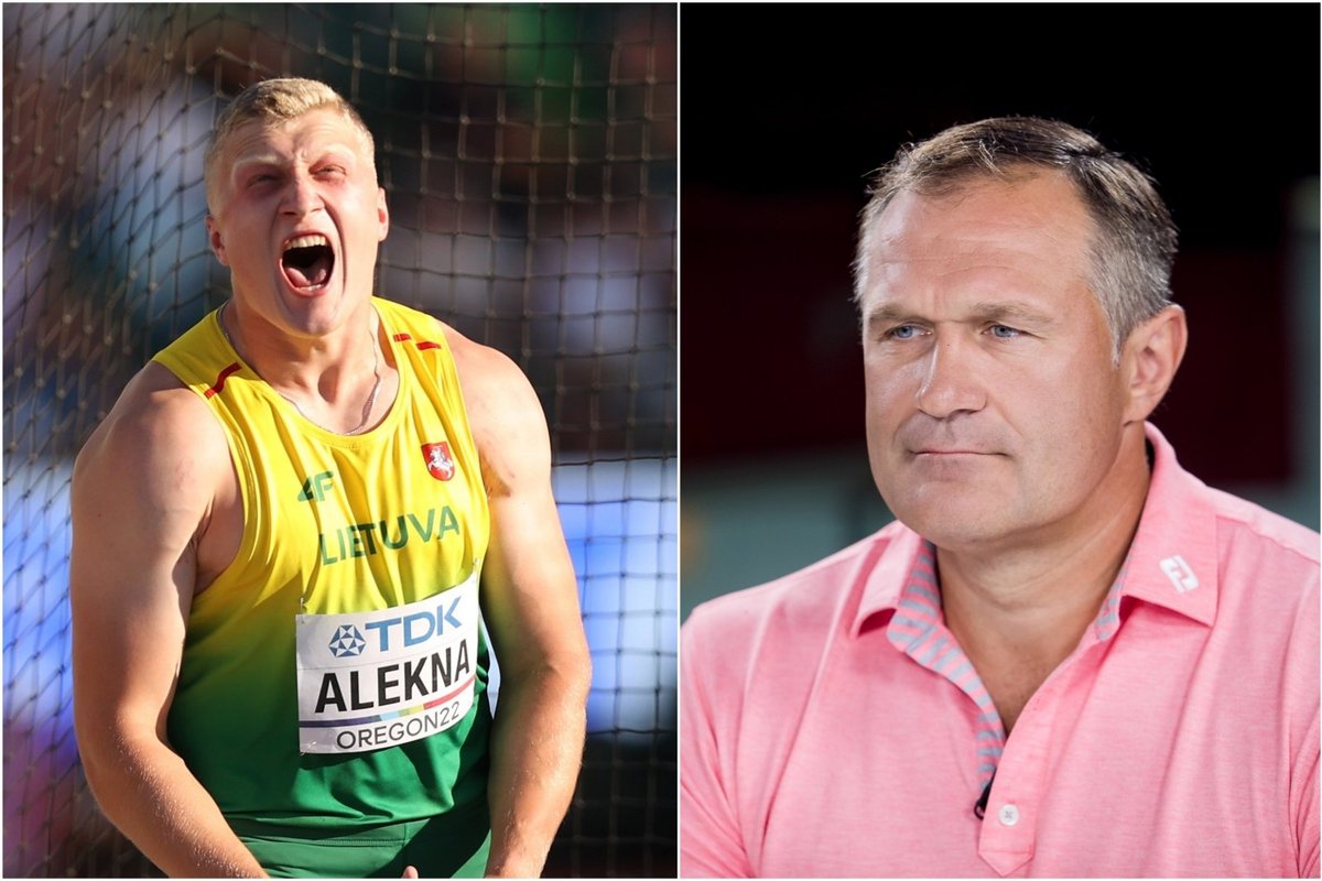 Besidžiaugiant Mykolo Aleknos rekordu, pastebėjo šypseną keliantį ...