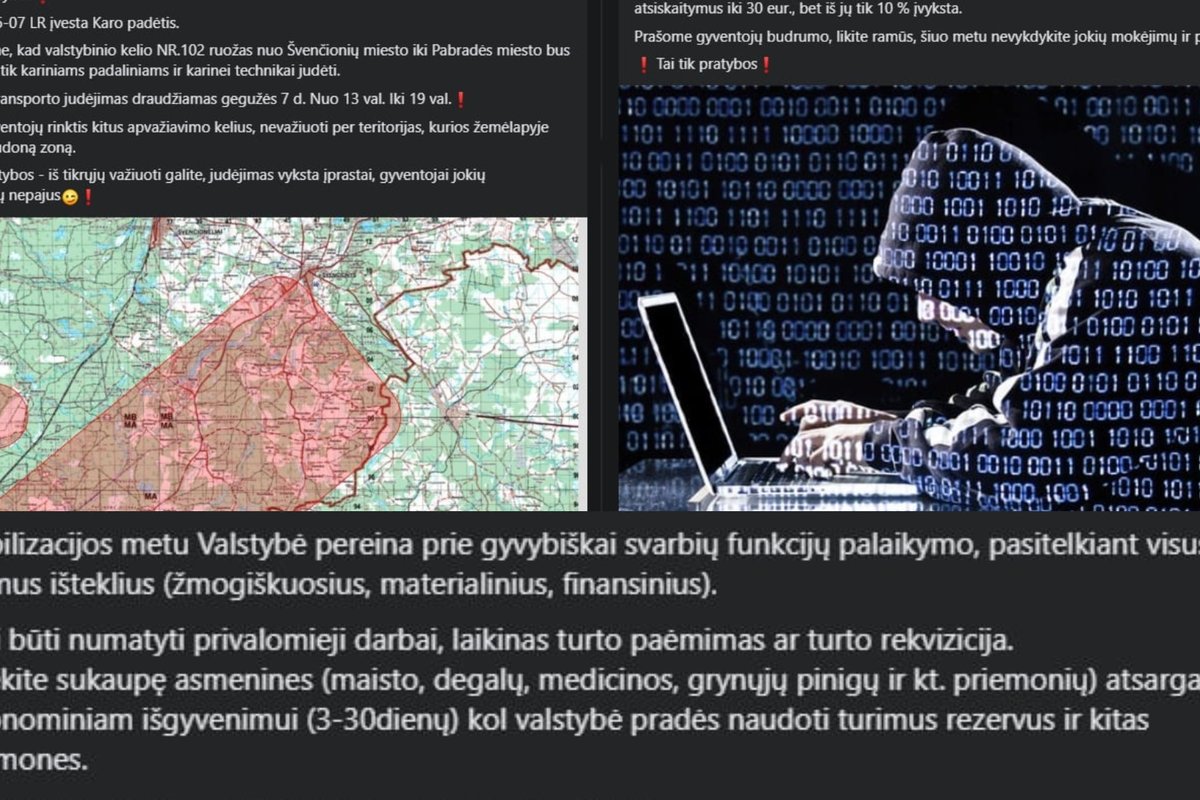 Apstulbino Švenčionių rajono savivaldybės komunikacija apie pratybas ...