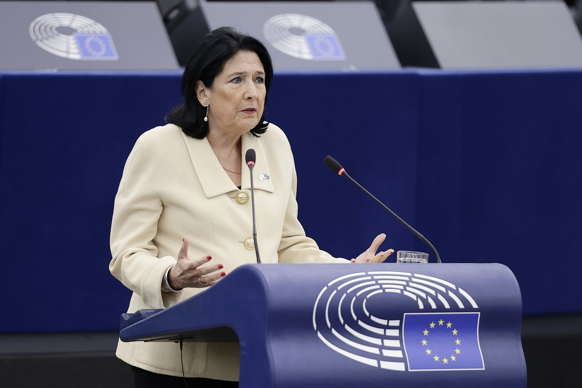 Zurabišvili Europos Parlamente: ES negali sau leisti pralaimėti ...