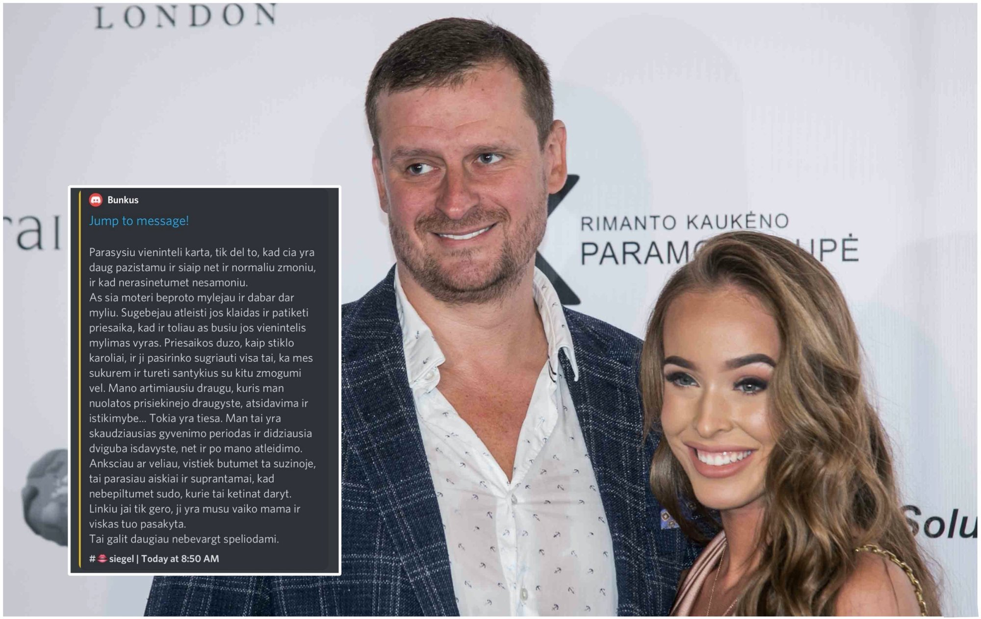 Po kalbų apie skyrybas su Viktorija Siegel – mįslinga Bunkumi ...