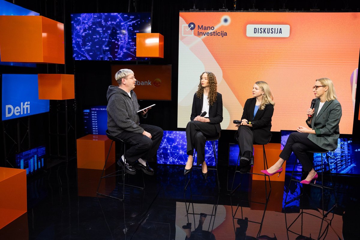 Konferencija „Mano investicija“. Jūratė Cvilikienė, Emilija ...