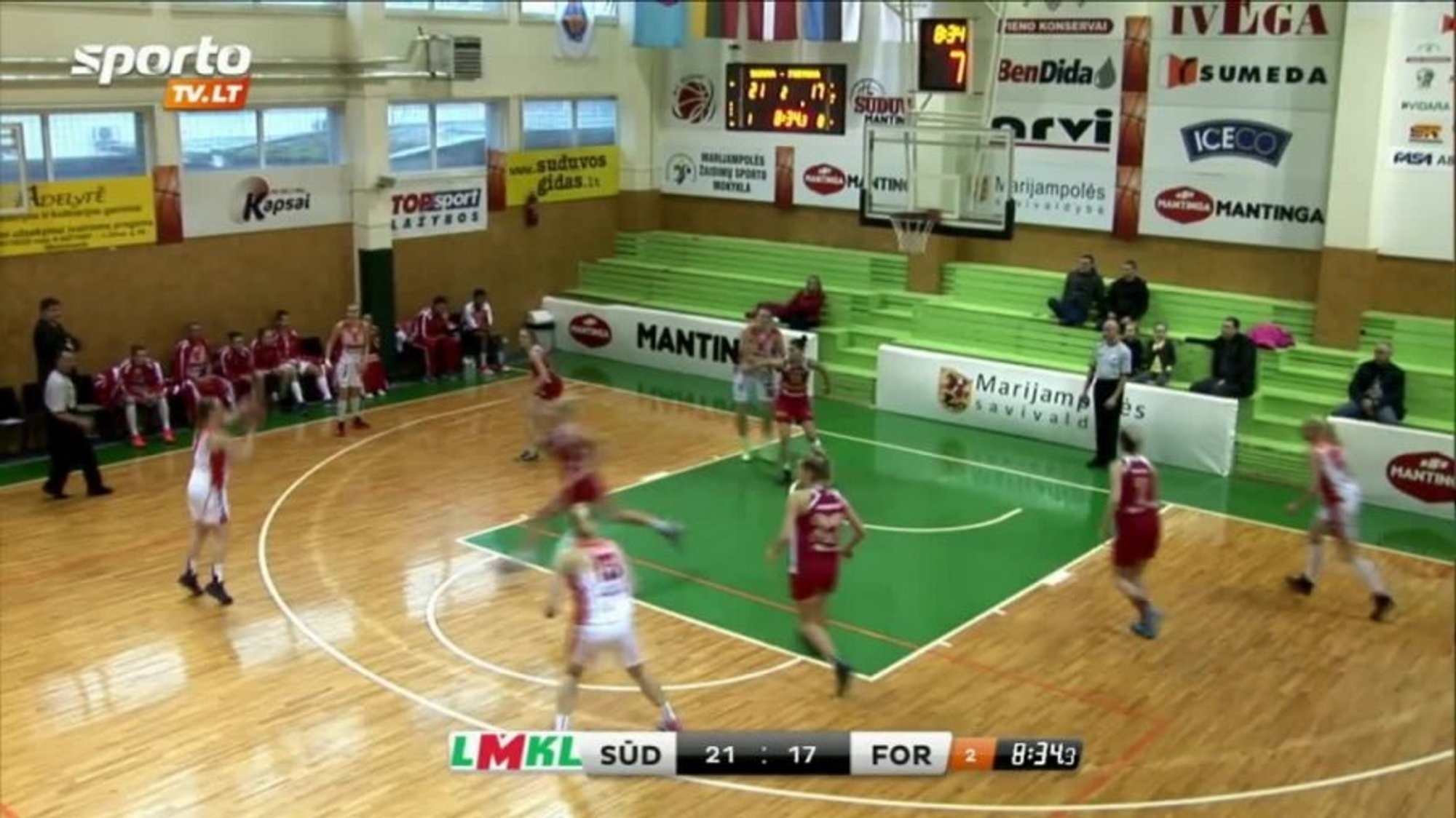 Reto grožio LMKL rungtynėse Marijampolėje - „Sūduvos“ krepšininkių ...