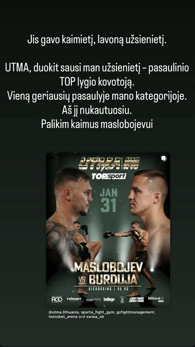 Po paskelbto Maslobojevo sugrįžimo į UTMA – aštri Dirksčio reakcija - Delfi sportas