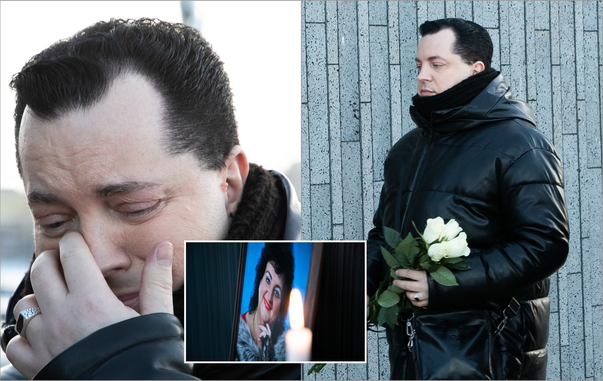 Atsisveikinti su Vitalija Katunskyte atvykęs artimas jos bičiulis Aidas ...