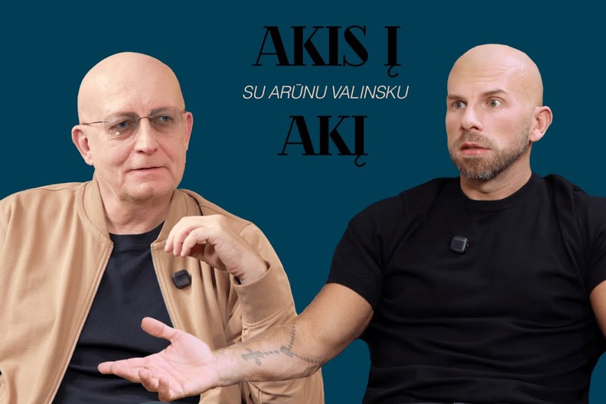Akis į akį su Arūnu Valinsku. Svečiuose – Artur Lebedenko - Delfi TV