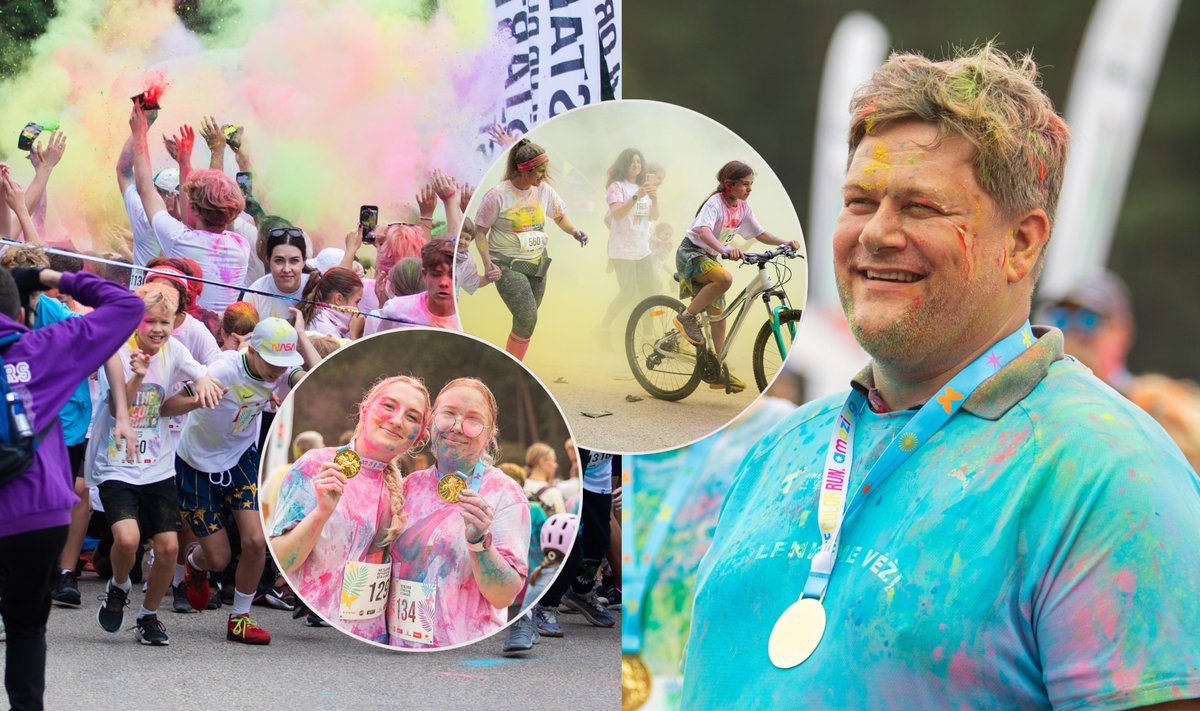 „The Color Run“ nudažė Vilniaus Vingio parką: dalyvius nustebino ir ...