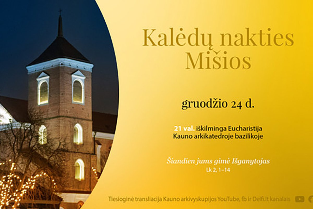 Kūčių vakaras. Kalėdų nakties Mišios - Delfi TV