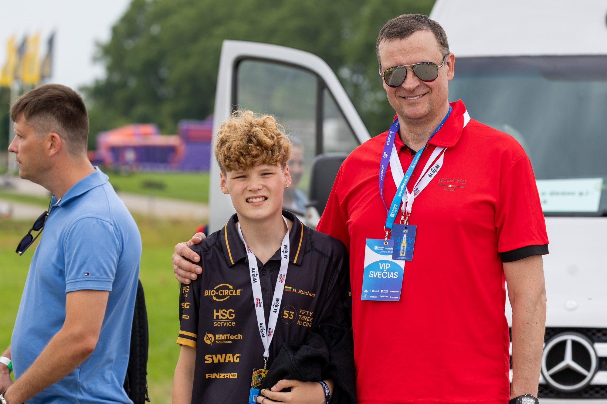 Į lenktynes su sūnumi kasmet atvykstantis Danielius Bunkus jam patikėtų ...