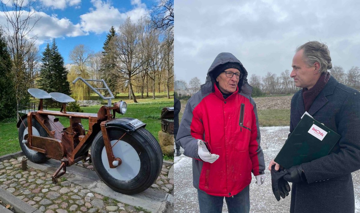 Albinas Rimkus sukonstravo rekordinį dviratį - Delfi gyvenimas
