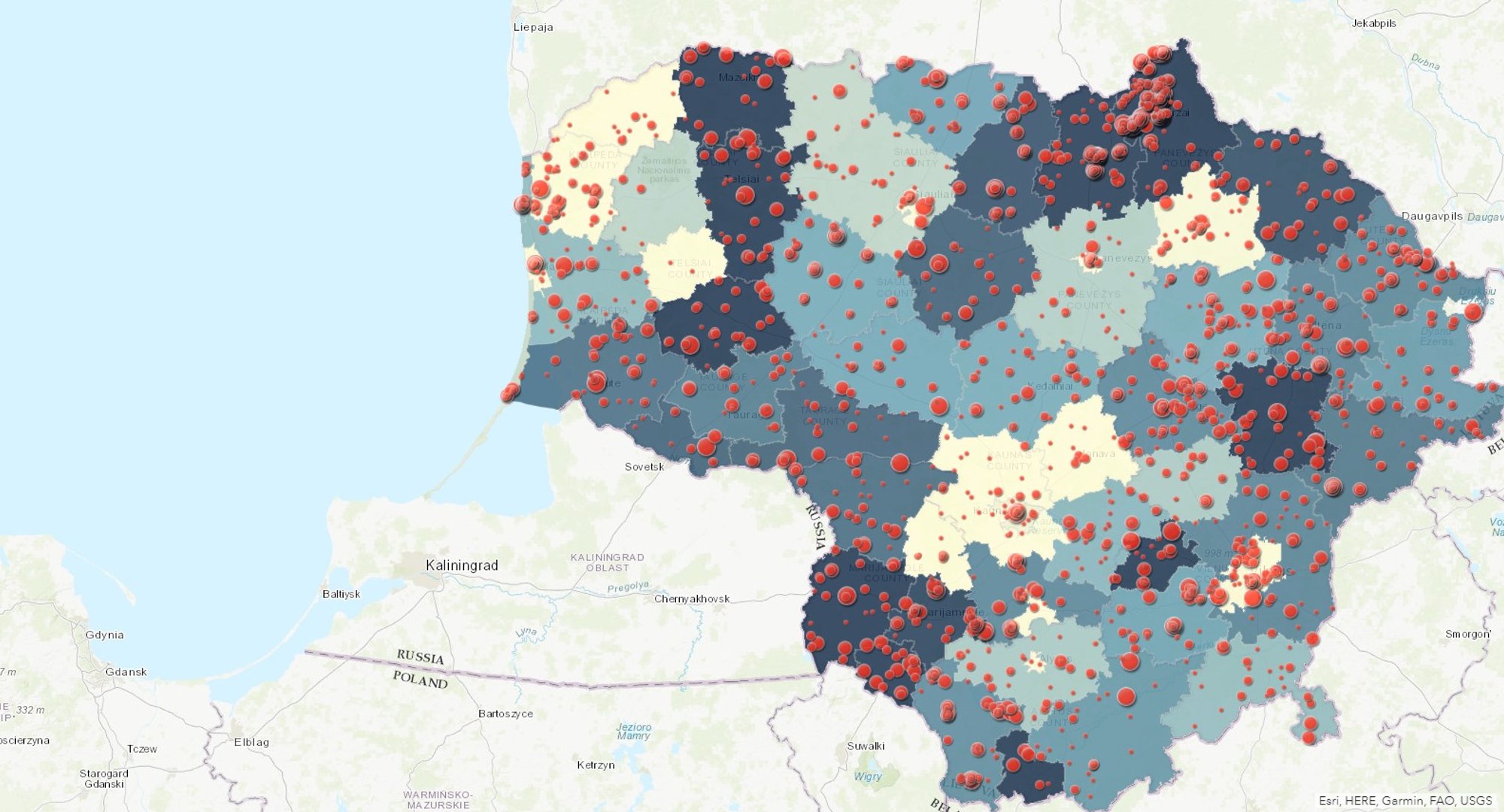 Atnaujino interaktyvų Lietuvos radono žemėlapį: šių radioktyviųjų dujų ...