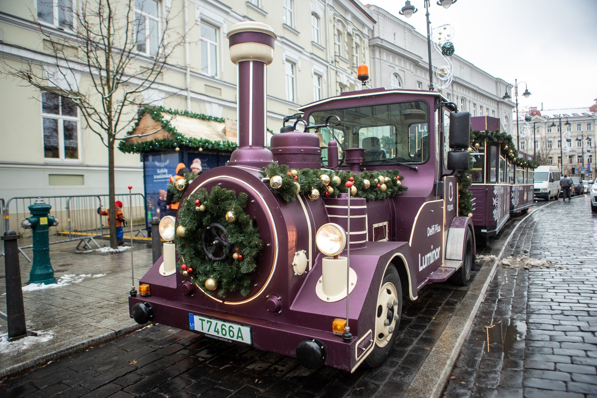 Šią savaitę į Vilniaus gatves išriedės kalėdinis traukinukas: skelbia ...